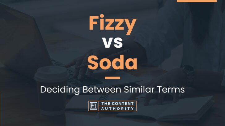 Fizzy Vs Soda Deciding Between Similar Terms