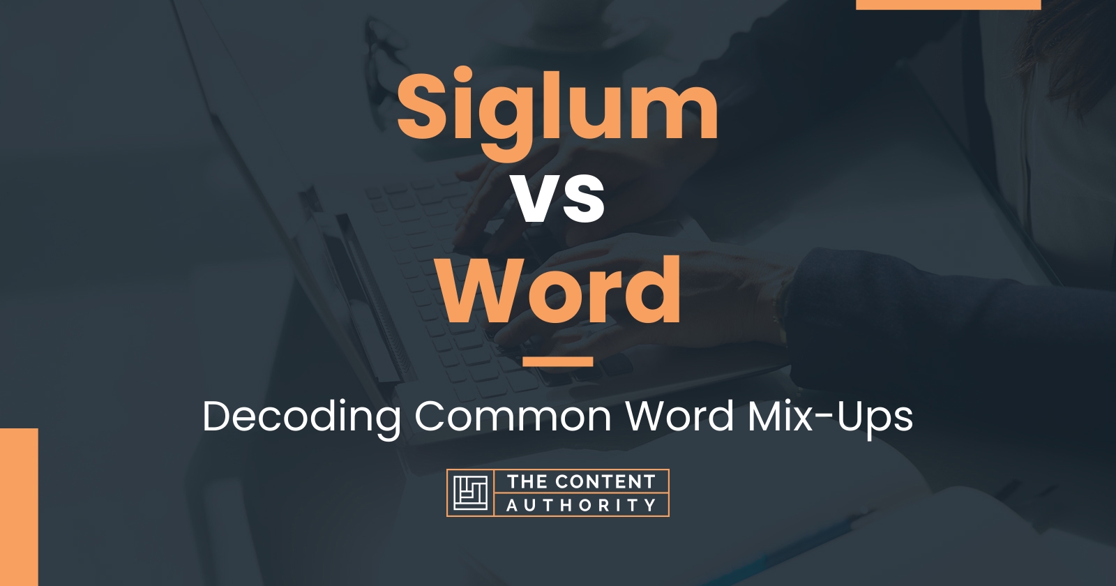 Siglum Vs Word Decoding Common Word Mix Ups