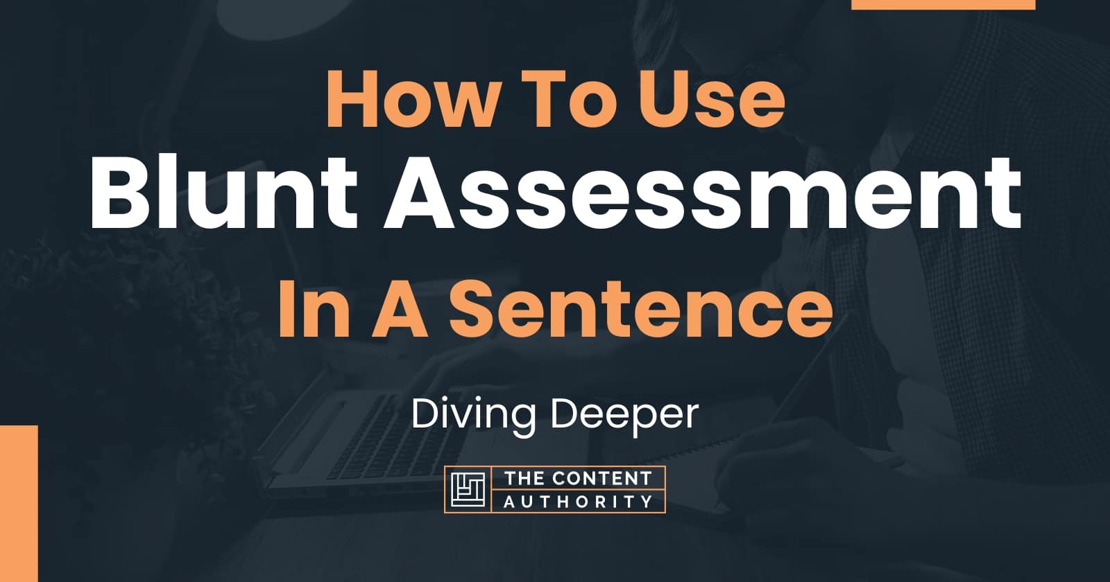 How To Use Blunt Assessment In A Sentence Diving Deeper how-to-use-blunt-assessment-in-a-sentence-diving-deeper
