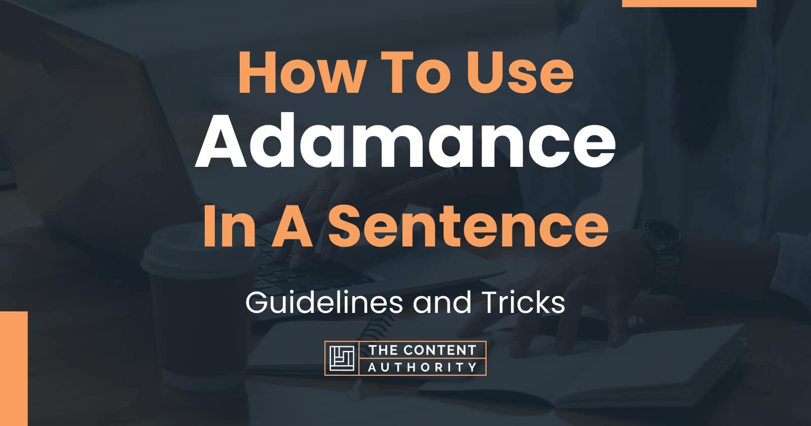 How To Use Adamance In A Sentence Guidelines And Tricks
